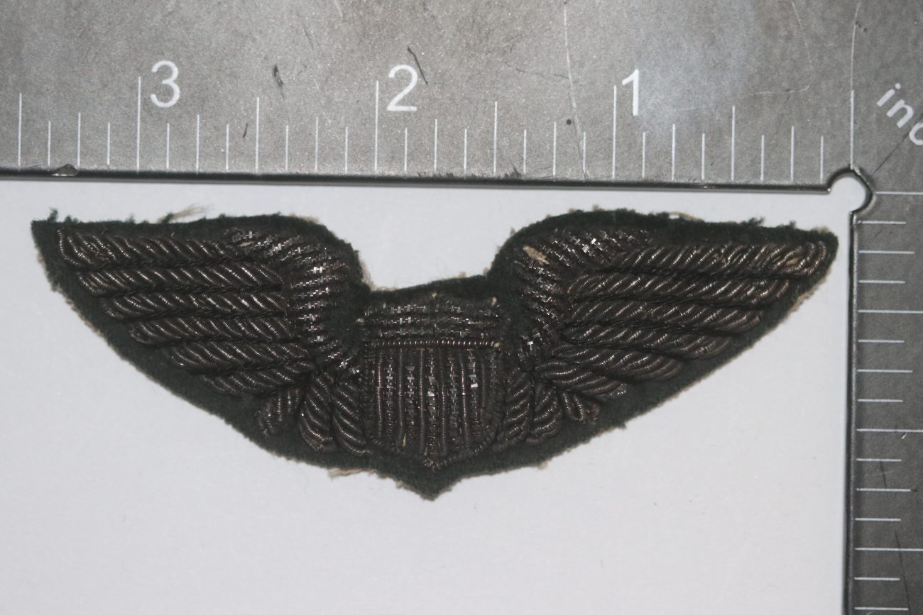 WW2 US ARMY AIR FORCE BASIC PILOT WING SUPERB BULLION WIRE - Butlers ...