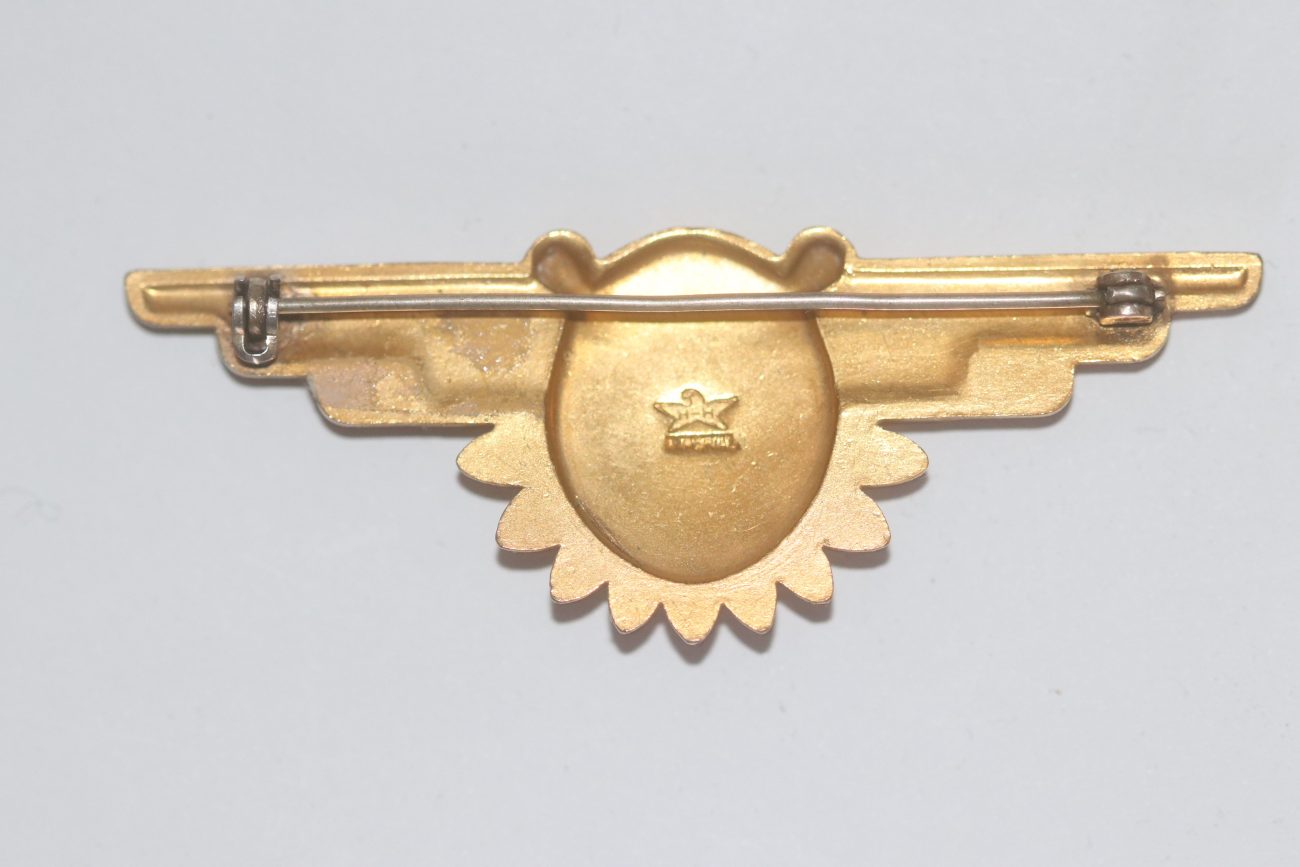 WW2 US NAVY FLIGHT SURGEON WINGS MAKER MARKED - Butlers Military & Vintage