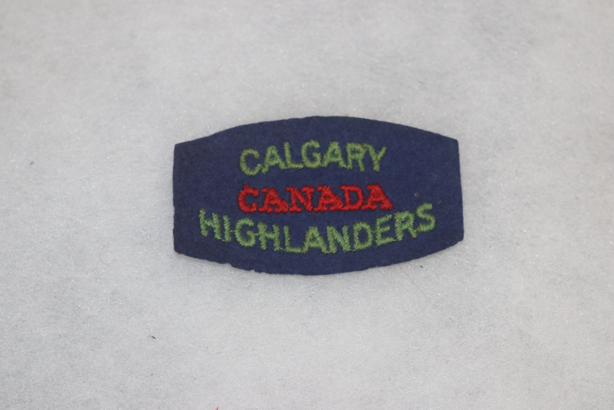 ORIGINAL WW2 ARMY CANADIAN CLOTH SHOULDER TITLE CALGARY HIGHLANDERS ...