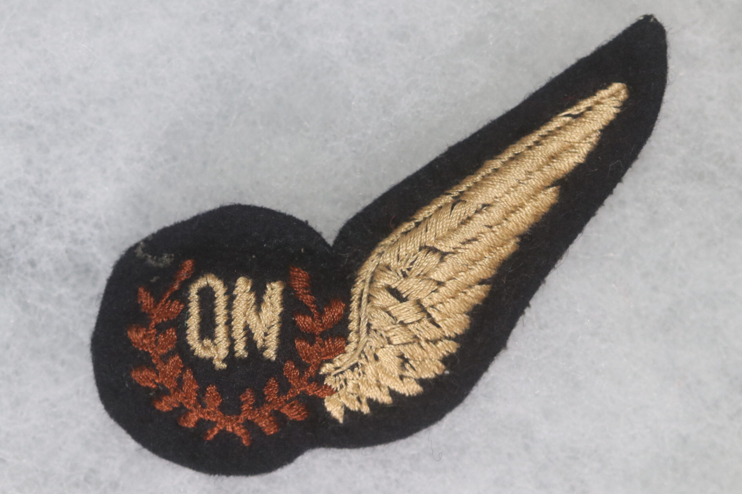 ORIGINAL WW2 BRITISH ROYAL AIR FORCE RAF QUARTERMASTER QM HALF WING ...