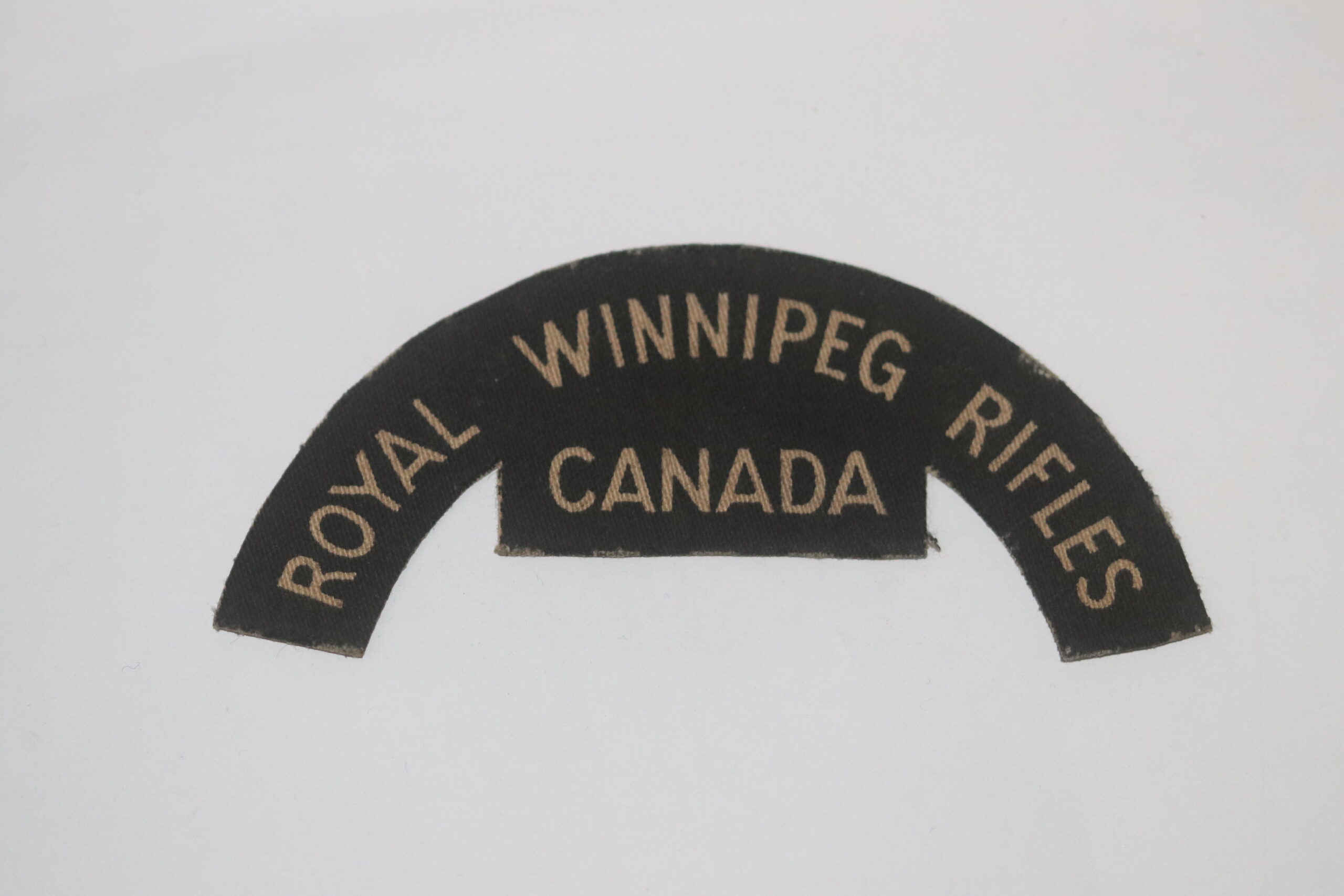 ORIGINAL WW2 ARMY CANADIAN ROYAL WINNIPEG RIFLES CANADA PRINTED CLOTH ...