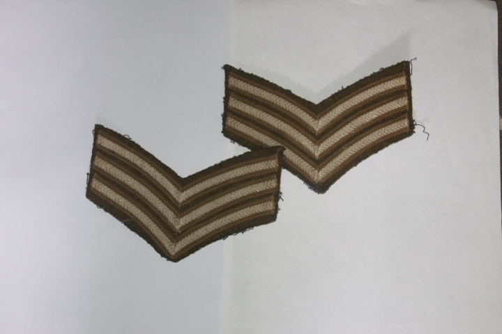 ORIGINAL WW2 BRITISH ARMY SERGEANT STRIPES MATCHING PAIR - Butlers ...